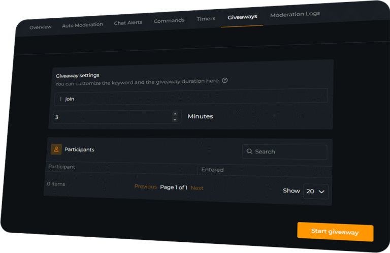 Chatbot - OWN3D.PRO Streaming Tool