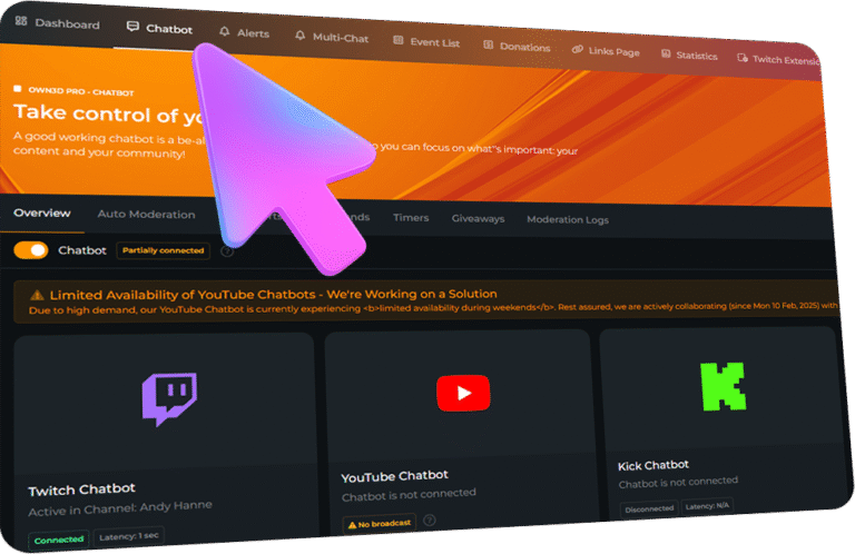 Panel - OWN3D.PRO Streaming Tool