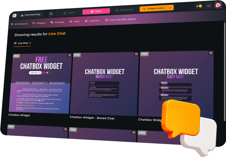 Widgets de chat en direct - OWN3D.PRO Streaming Tool