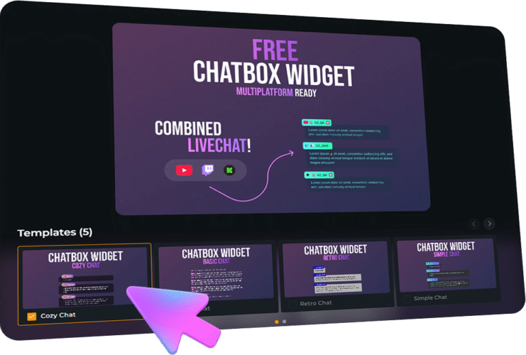 Widgets de chat en direct - OWN3D.PRO Streaming Tool