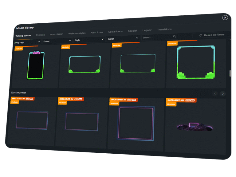 Overlays - OWN3D.PRO Streaming Tool