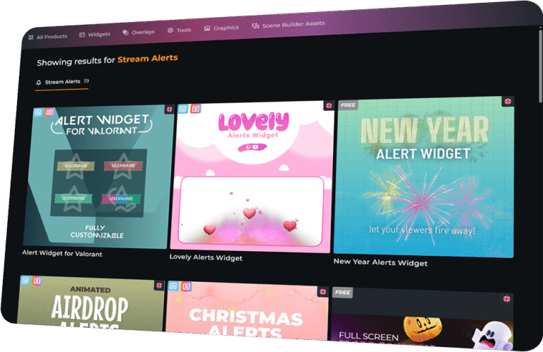 Alert Widgets - OWN3D.PRO Streaming Tool