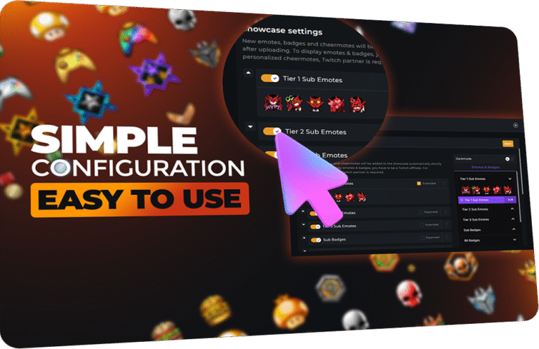 Emotes and Badges Twitch Extension - OWN3D.PRO Streaming Tool