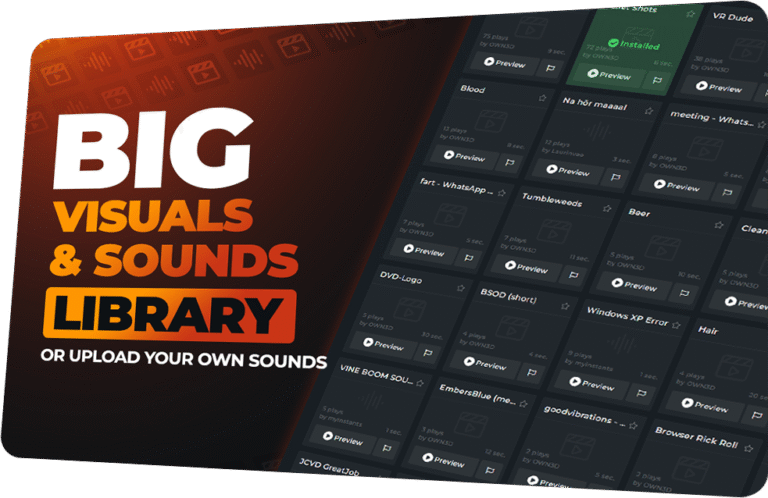 Visuals And Sound Alerts Twitch Extension Own3d Pro Streaming Tool