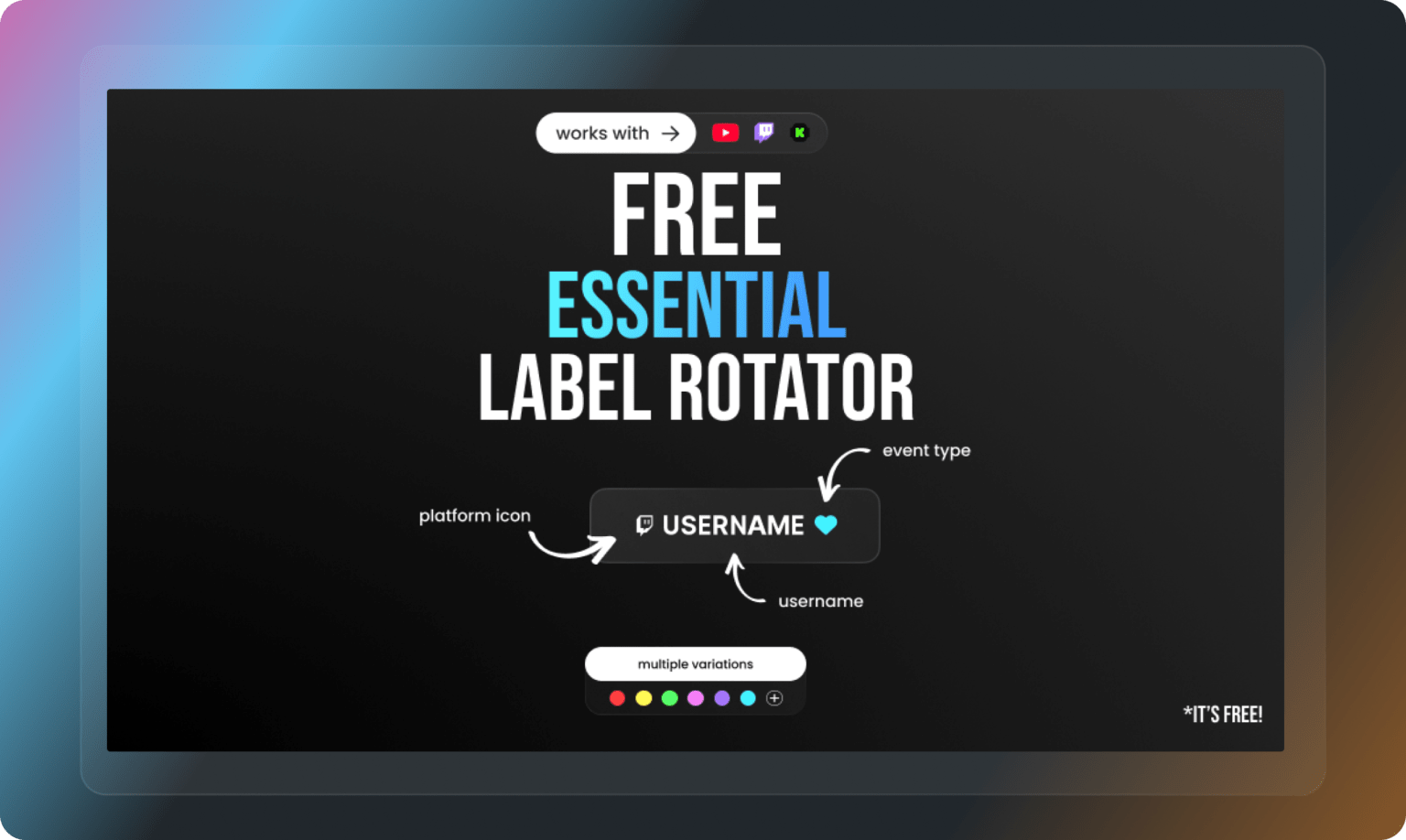 Stream Labels for Twitch, YouTube & Kick | Highlight Supporters